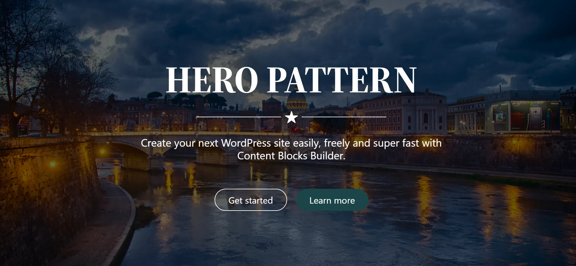 Fullscreen - parallax background image - icon separator - Premium ...